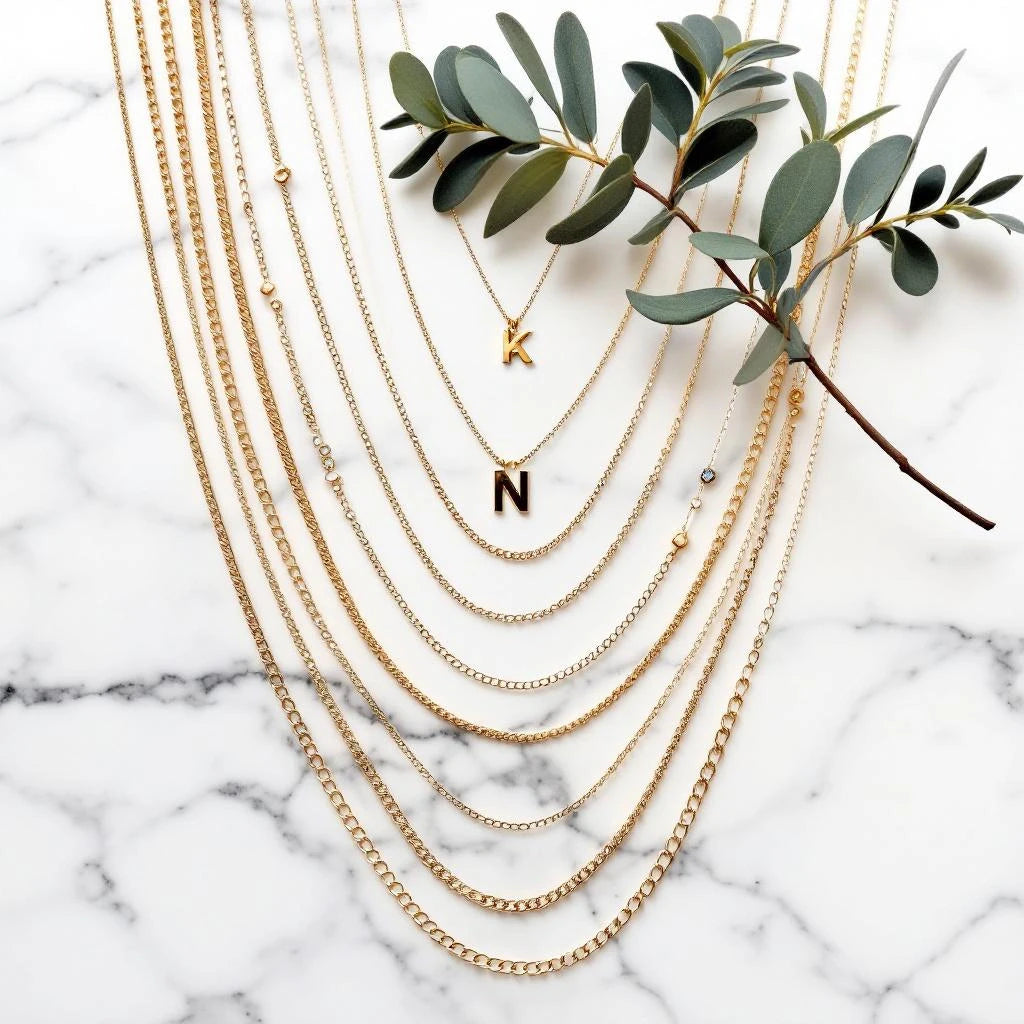 Initial Necklace Guide: Styles, Metals, Chain Lengths & Buying Tips ...