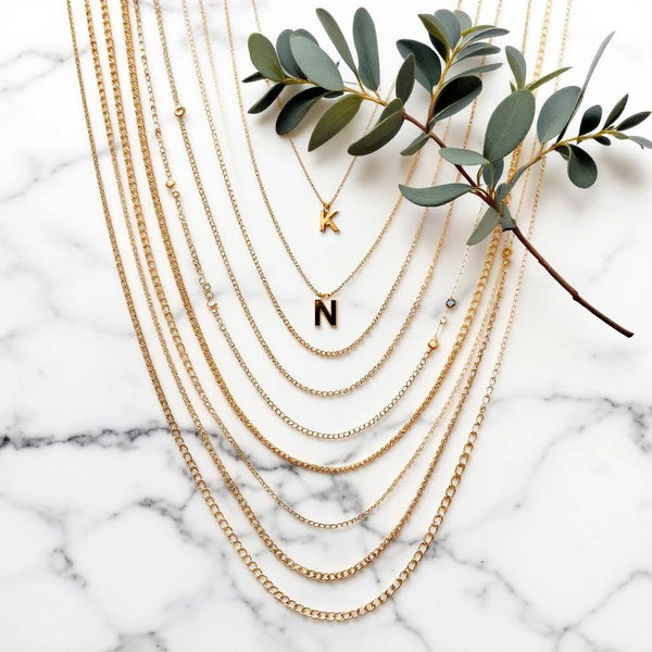 Initial Necklace Guide: Styles, Metals, Chain Lengths & Buying Tips ...
